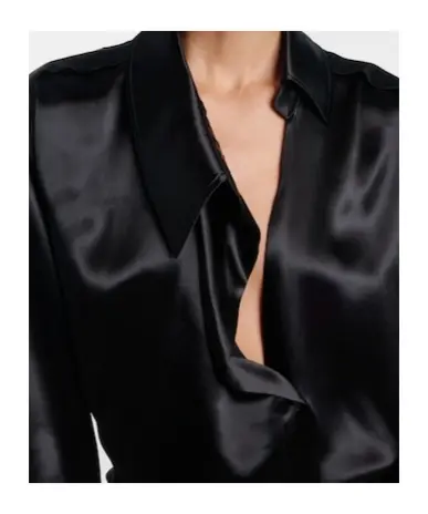 Attico Satin Shirt Dress