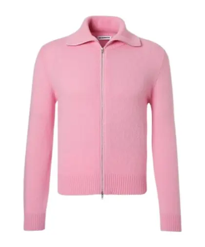 JIL SANDER Wool-blend Zip-up Sweater
