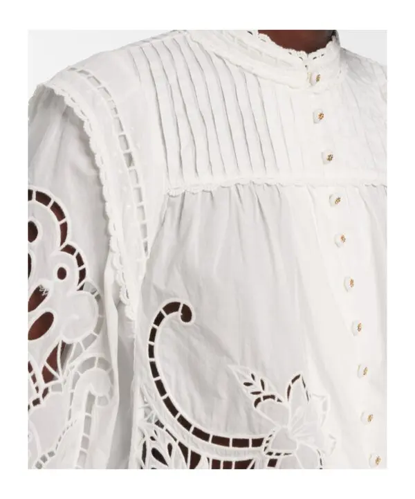 Farm Rio Embroidery Cotton Blouse