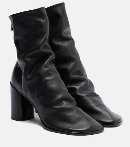 LEMAIRE Glove Leather Ankle Boots