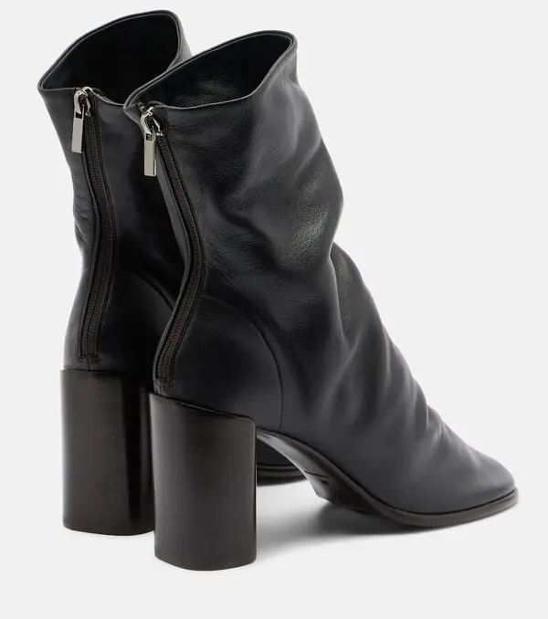 LEMAIRE Glove Leather Ankle Boots