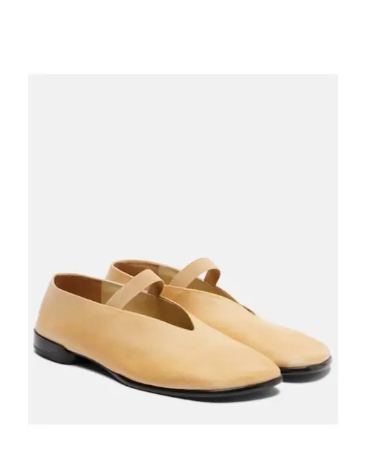 LEMAIRE Glove Leather Ballet Flats