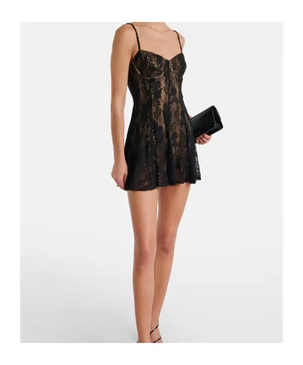 Norma Kamali Pickleball Lace Mini Dress