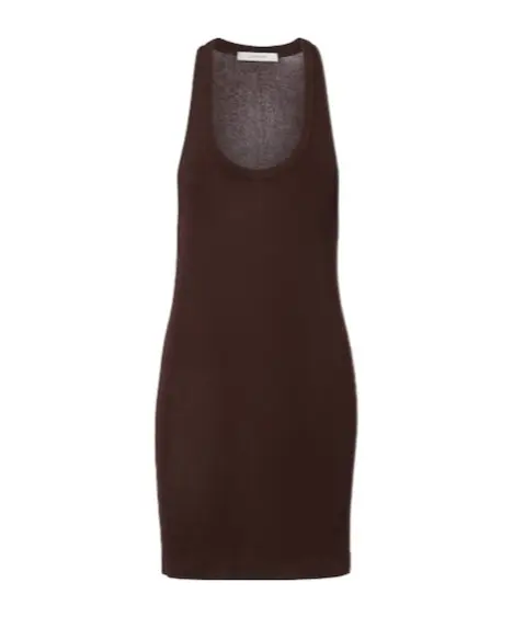 LEMAIRE Ribbed Crêpe Minidress