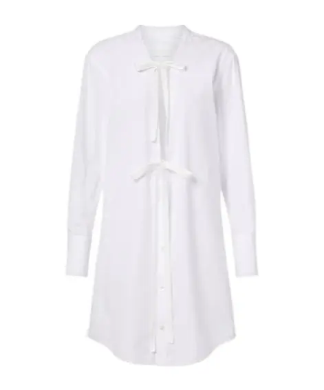 MAISON MARGIELA Cotton Poplin Shirt Dress - White