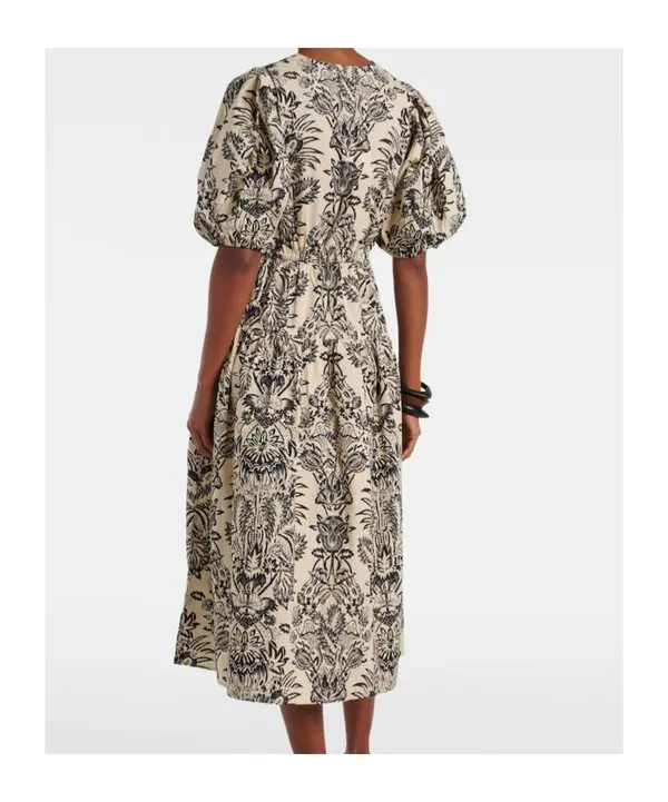 Ulla Johnson Harriet Printed Cotton Poplin Midi Dress
