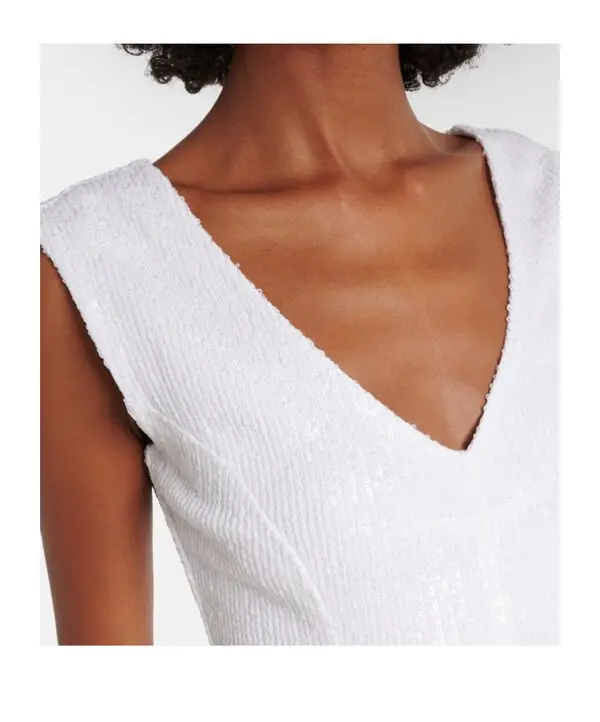 Norma Kamali Sequined Mesh Gown