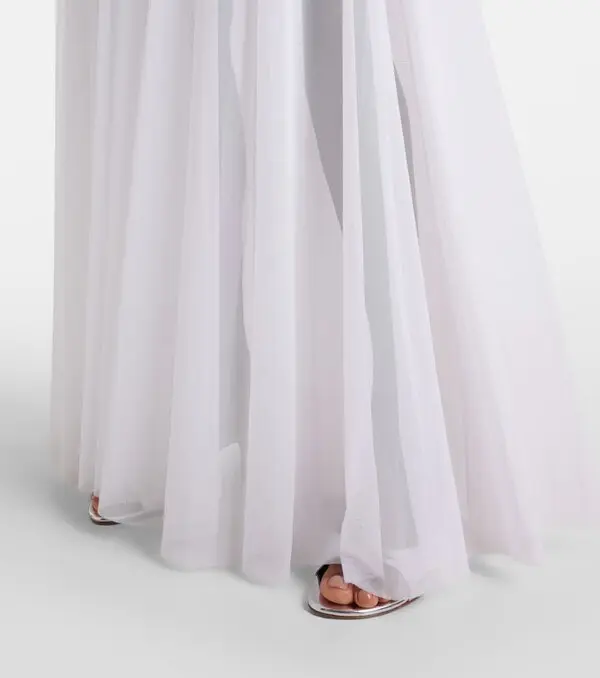Norma Kamali Sequined Mesh Gown