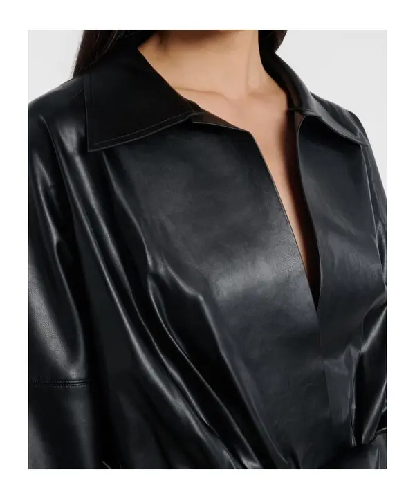 Norma Kamali Flared Sheer Minidress