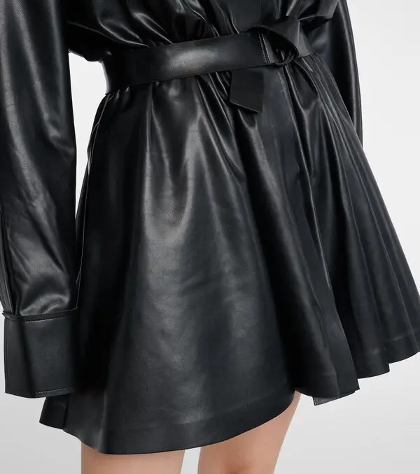 Norma Kamali Flared Sheer Minidress