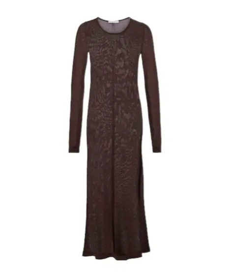 LEMAIRE Semi-sheer Crêpe Maxi Dress