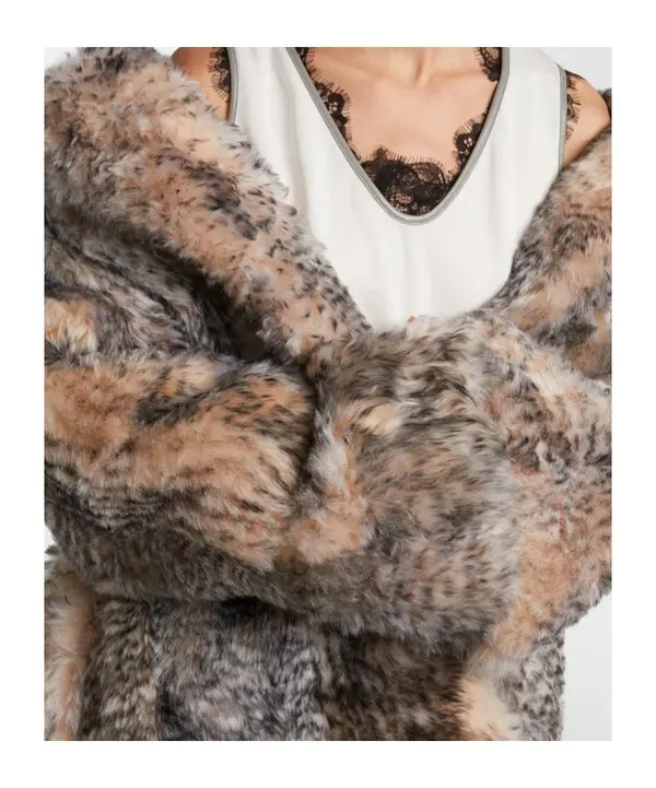 JACQUES WEI Shearling Wrap Coat