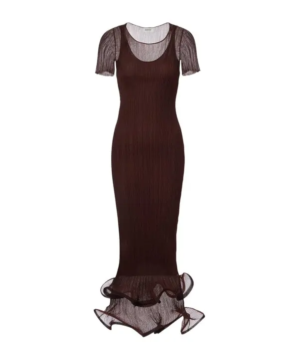 Simkhai Ruffled Midi Dress
