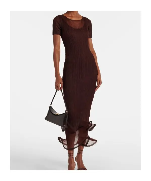 Simkhai Ruffled Midi Dress