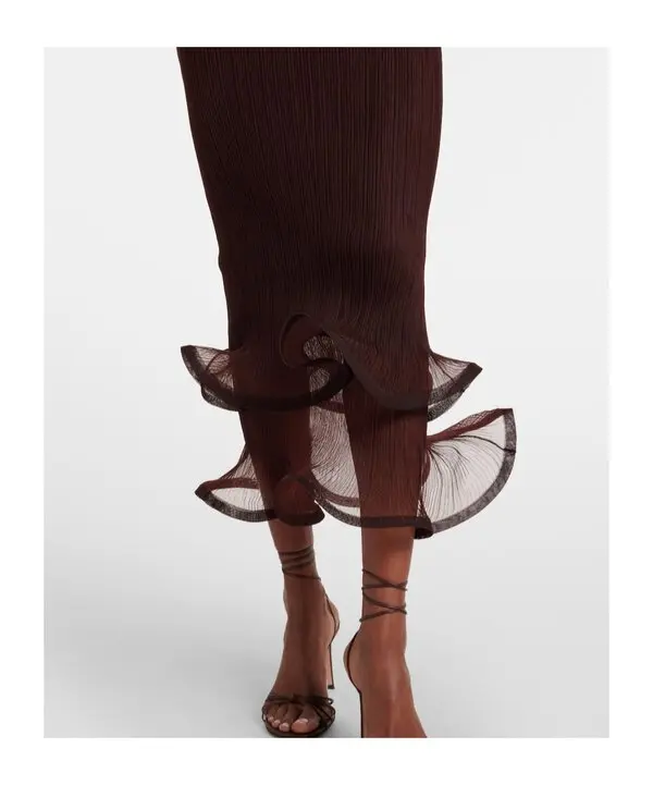 Simkhai Ruffled Midi Dress