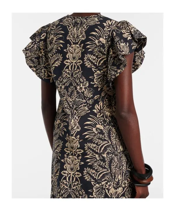 Ulla Johnson Severine Printed Cotton Poplin Top
