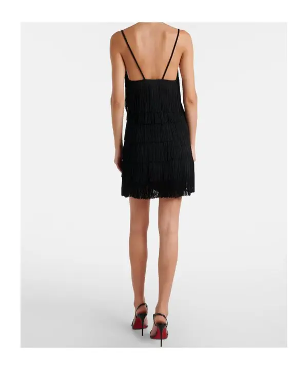 Norma Kamali Fringed Minidress