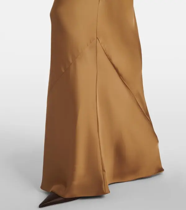 Norma Kamali Halterneck Satin Gown