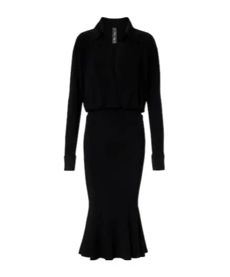 Norma Kamali Flared Midi Dress