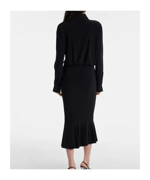 Norma Kamali Flared Midi Dress