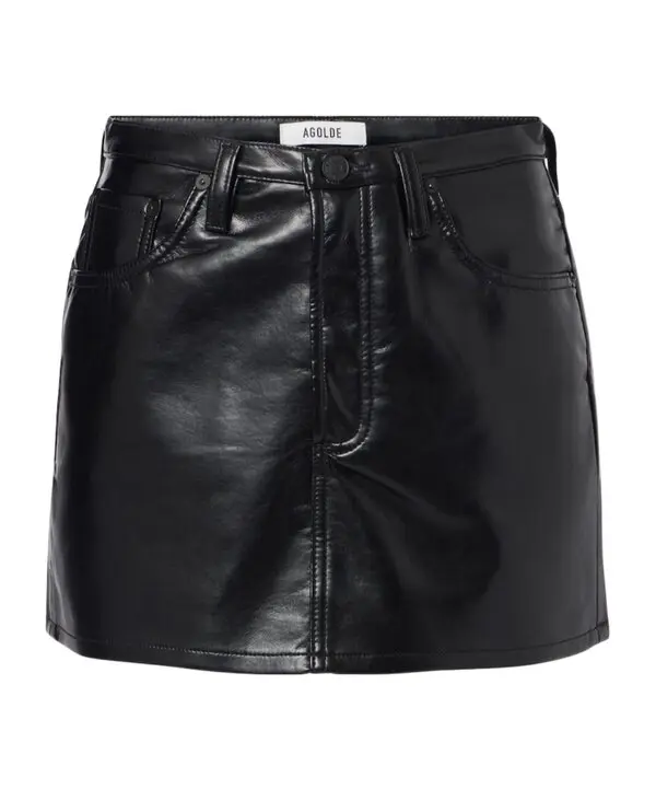 AGOLDE Keira Miniskirt - Black