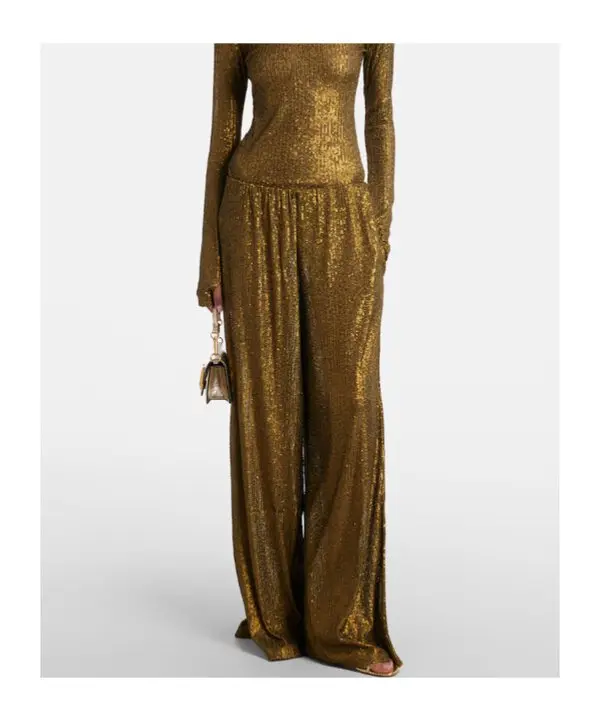Norma Kamali Elephant High-rise Wide-leg Pants