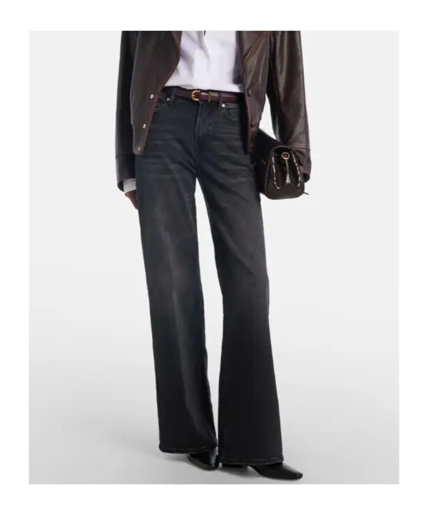 7 For All Mankind Lotta High-rise Wide-leg Jeans