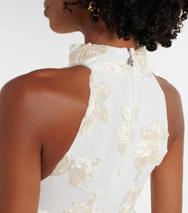ROTATE BY BIRGER CHRISTENSEN Floral Appliqué Dress