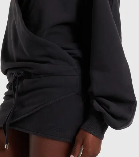 Attico Cotton Jersey Sweatshirt Dress