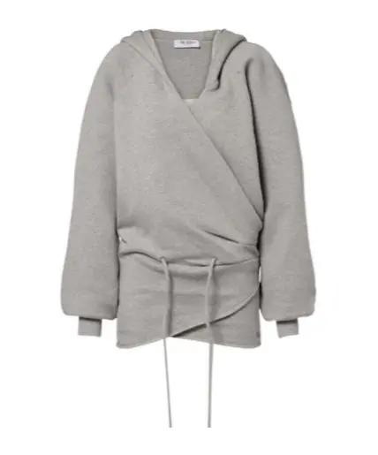 Attico Cotton Jersey Sweatshirt Dress