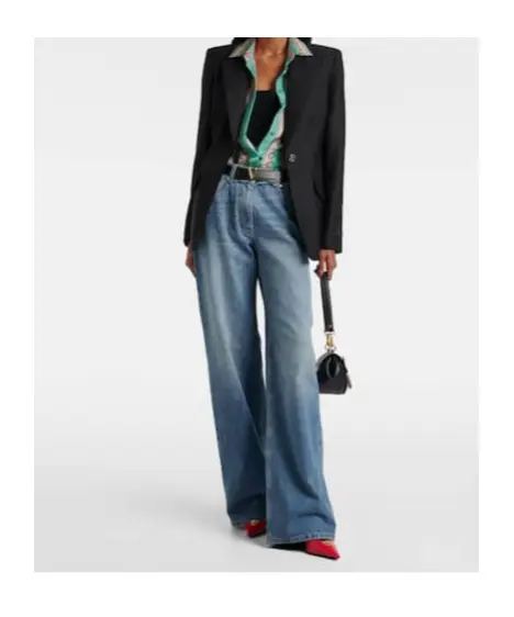 Versace Mid-rise Wide-leg Jeans