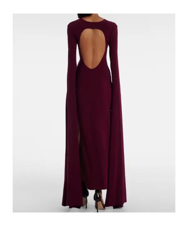 Norma Kamali Side-slit Gown