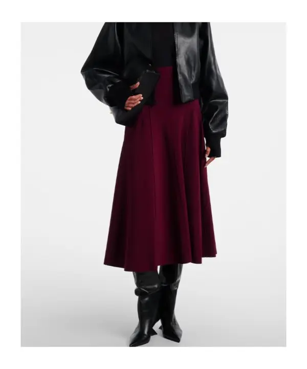 Norma Kamali Flared Maxi Skirt