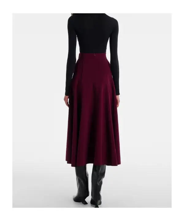 Norma Kamali Flared Maxi Skirt