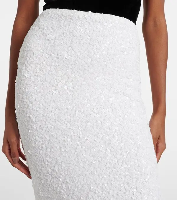 ROTATE BY BIRGER CHRISTENSEN Sequin Pencil Skirt