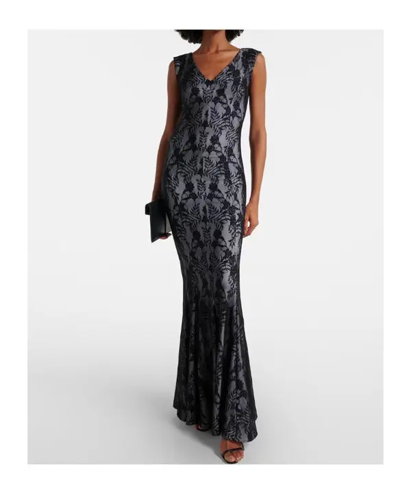Norma Kamali Grace Lace Gown