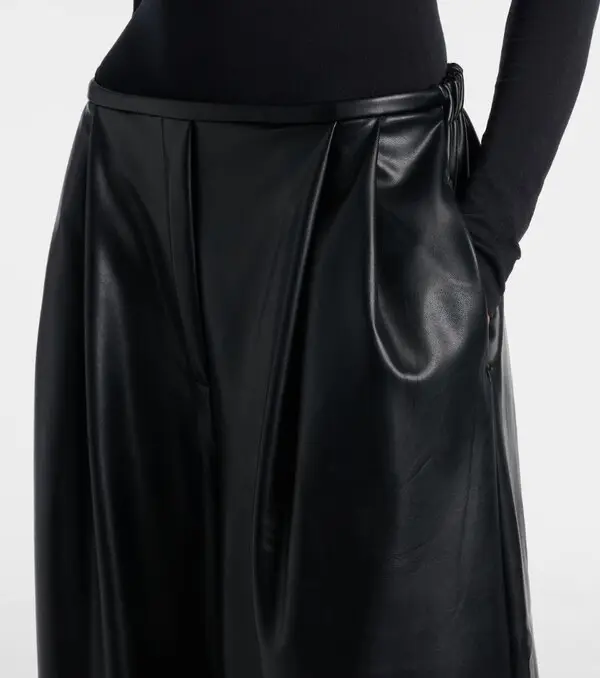 Norma Kamali Pleated High-rise Wide-leg Pants