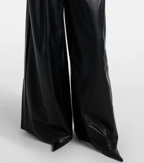Norma Kamali Pleated High-rise Wide-leg Pants