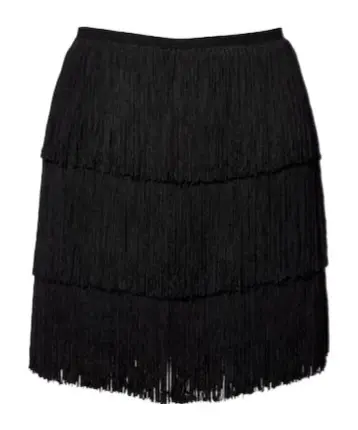 Norma Kamali Fringed Miniskirt