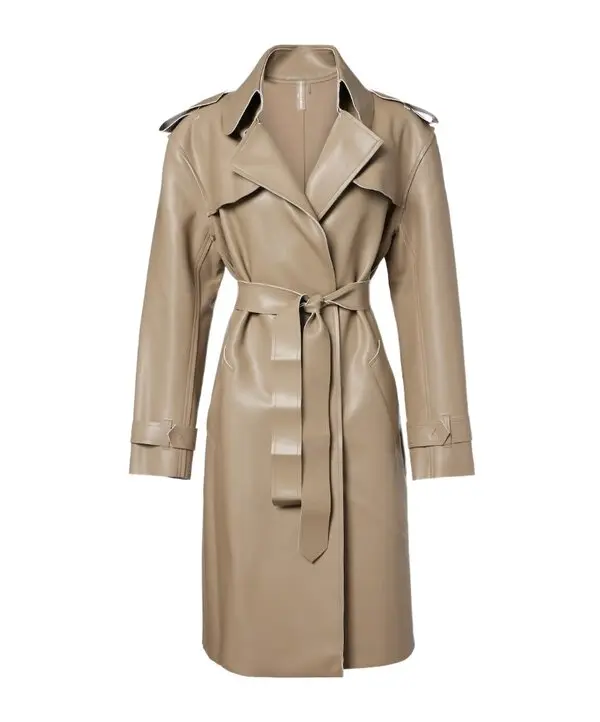 Norma Kamali Coated Trench Coat