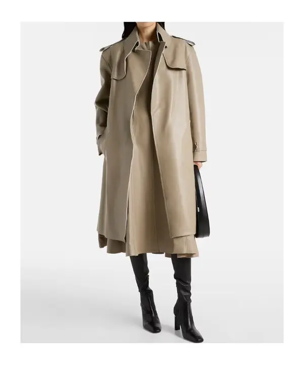 Norma Kamali Coated Trench Coat