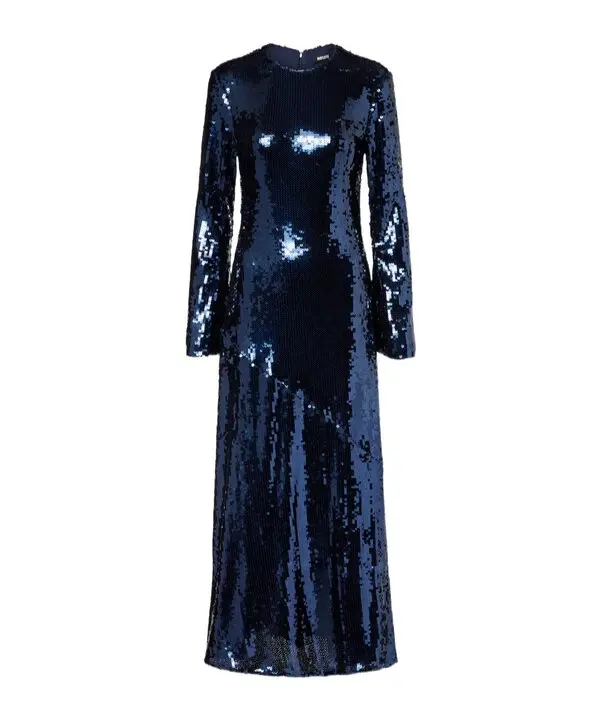 ROTATE BY BIRGER CHRISTENSEN Long-sleeved Sequined Dress