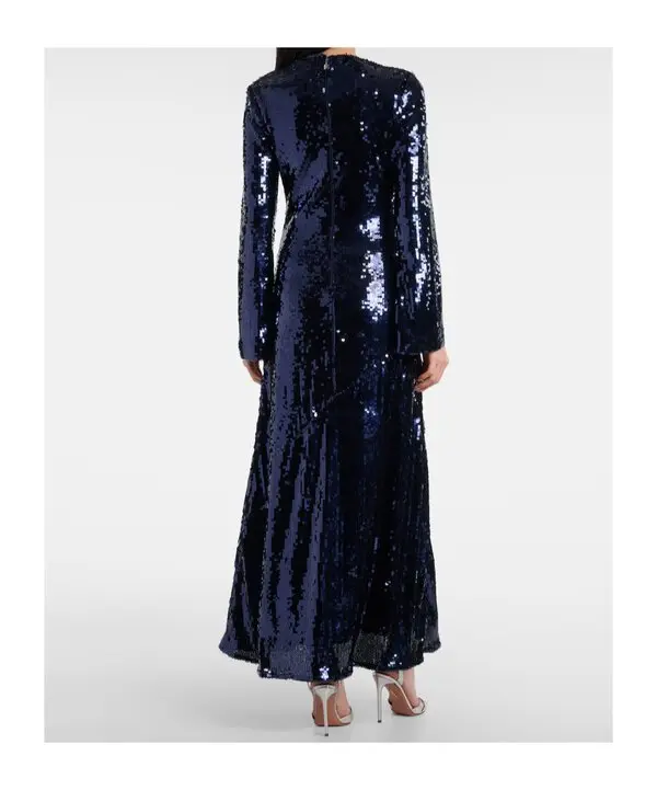 ROTATE BY BIRGER CHRISTENSEN Long-sleeved Sequined Dress