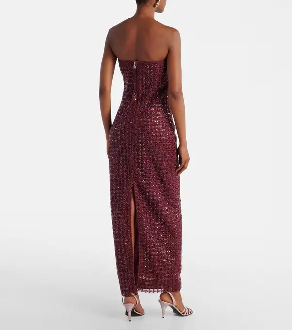 ROTATE BY BIRGER CHRISTENSEN Beaded Sequin Dress