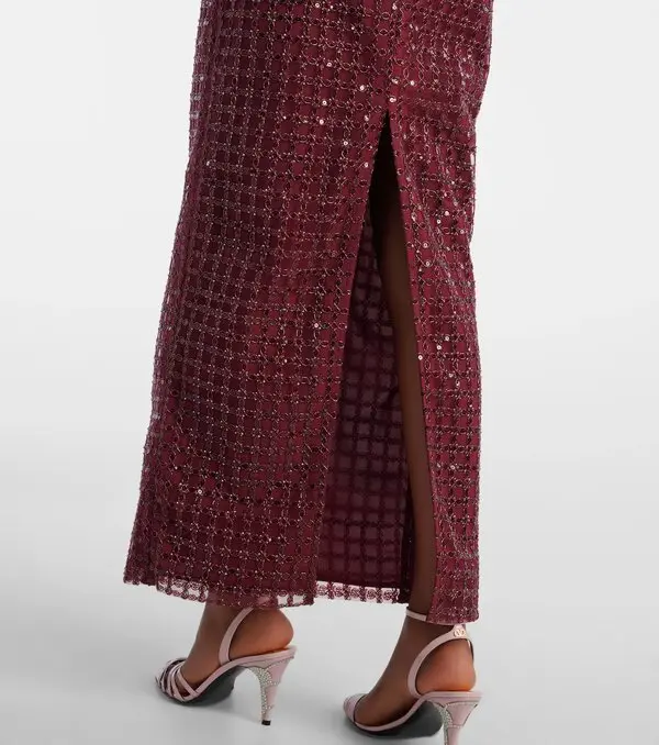 ROTATE BY BIRGER CHRISTENSEN Beaded Sequin Dress