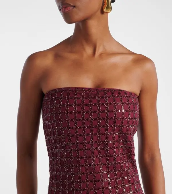 ROTATE BY BIRGER CHRISTENSEN Beaded Sequin Dress