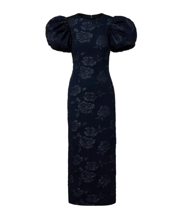 ROTATE BY BIRGER CHRISTENSEN Ruby Jacquard Midi Dress