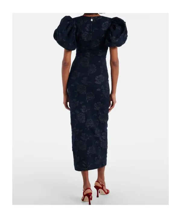 ROTATE BY BIRGER CHRISTENSEN Ruby Jacquard Midi Dress