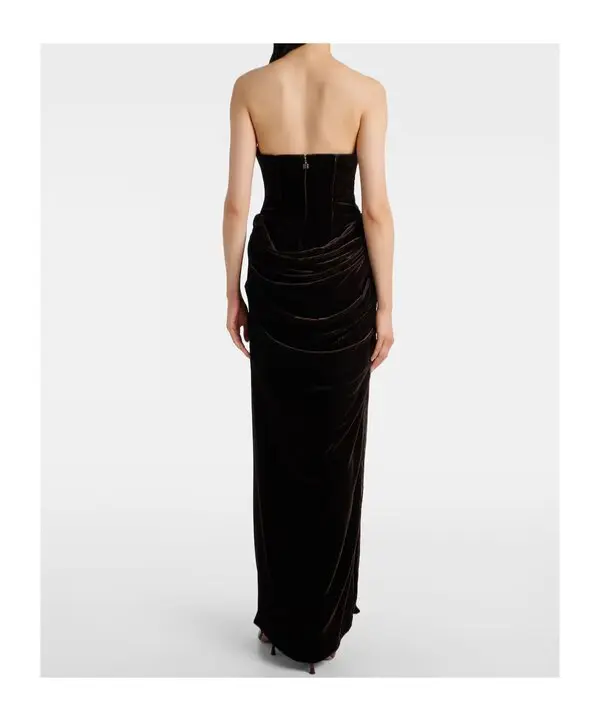 ROTATE BY BIRGER CHRISTENSEN Draped Corset Dress
