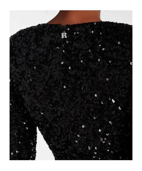ROTATE BY BIRGER CHRISTENSEN Bow Sequin Dress
